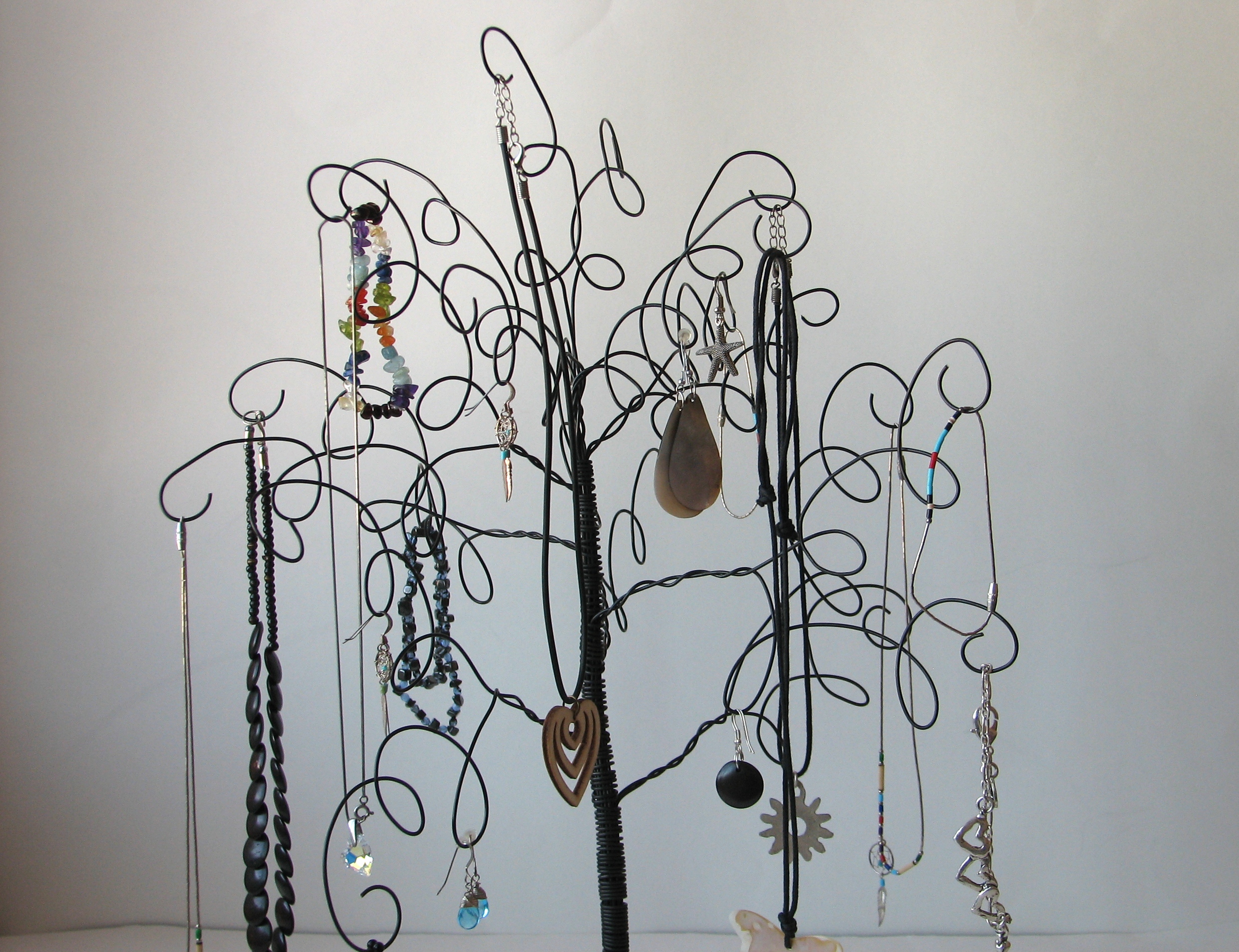 Wire Jewelry Tree Stand , Earring, Rings,bracelets, Organizer, Display ...
